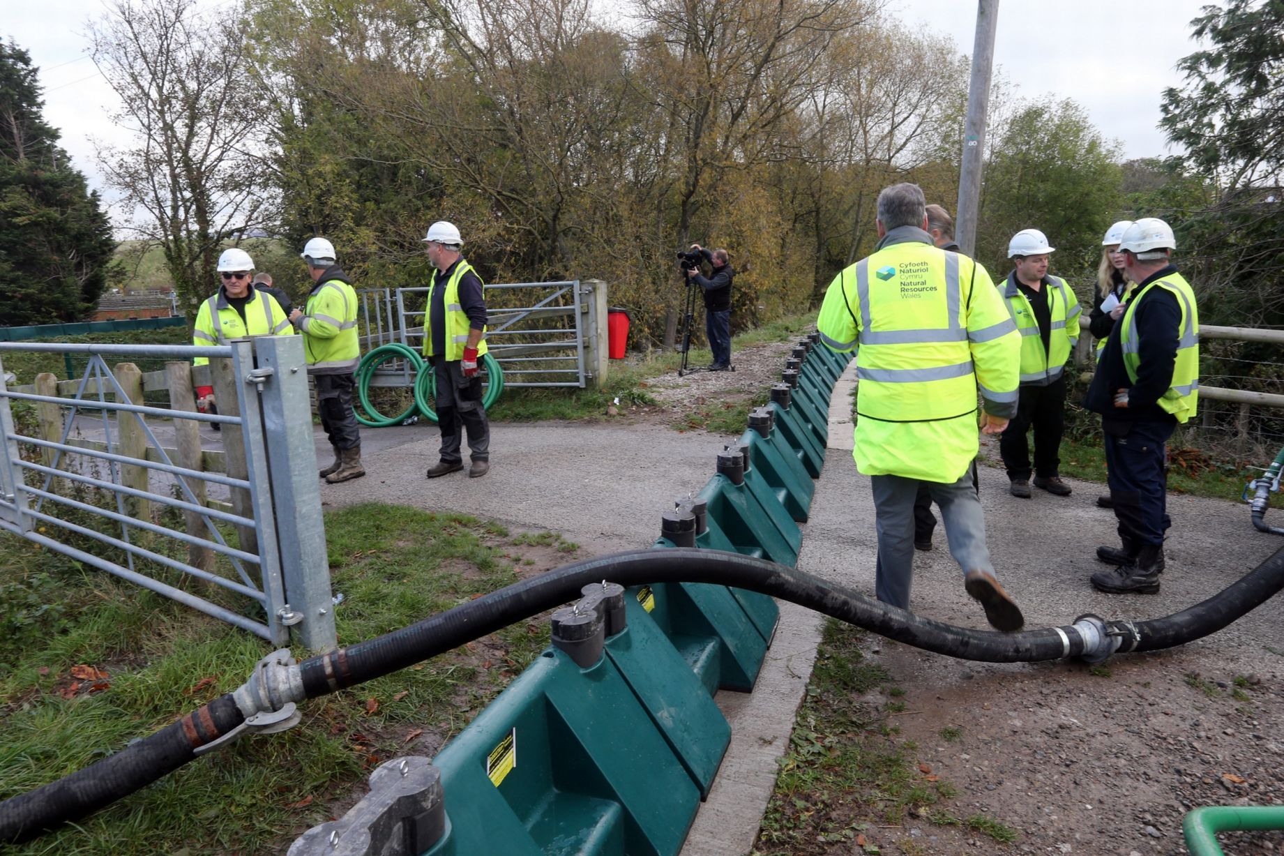 St Asaph Flood Defence Barriers Put Up In City